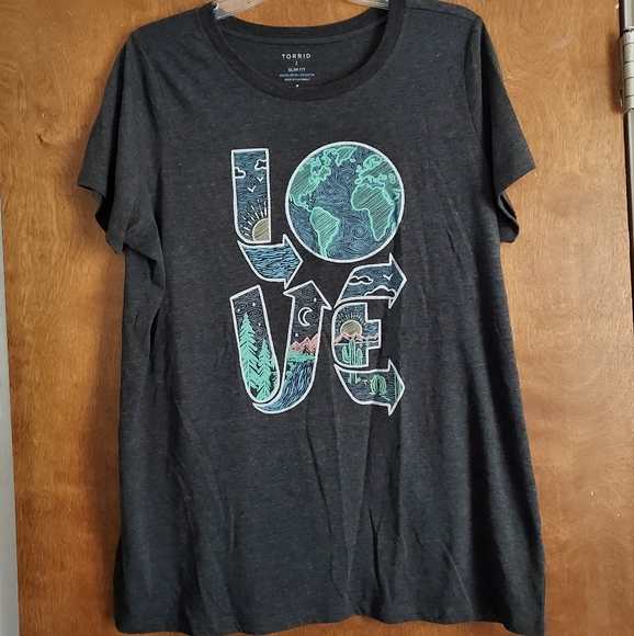 torrid | Tops | Torrid Love Slim Fit Tee | Poshmark